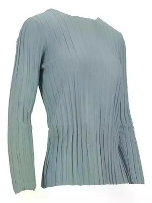 LA ROSE Ribbed Crew-neck Top