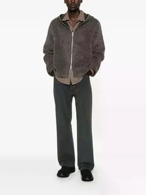 Our Legacy Zip-up Slouchy Hoodie - Grey