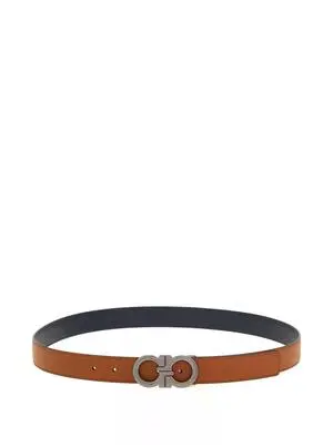 FERRAGAMO Reversible Gancini Belt - Brown