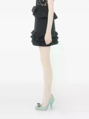 Valentino Garavani Bow Detail Flounce Mini Skirt