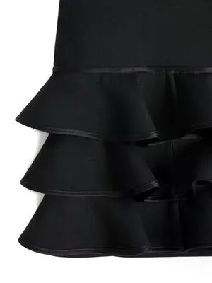 Valentino Garavani Bow Detail Flounce Mini Skirt