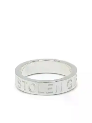 STOLEN GIRLFRIENDS CLUB Clean Logo Ring - Silver