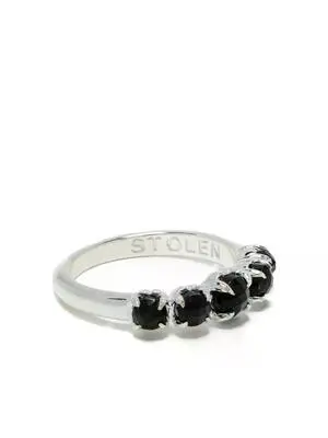 STOLEN GIRLFRIENDS CLUB Halo Cluster Eternity Ring - Silver