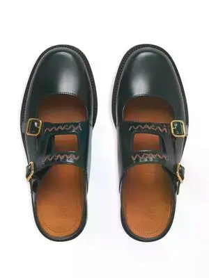 Marni Bambi 3.0 Buckle Leather Loafers - Green