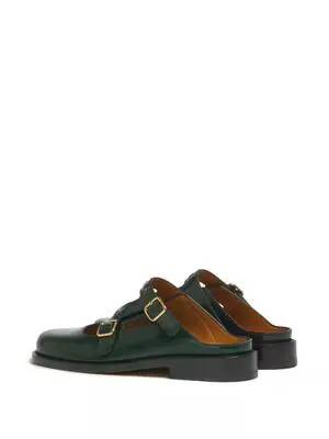 Marni Bambi 3.0 Buckle Leather Loafers - Green