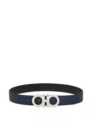 FERRAGAMO Gancini Buckle Belt - Blue