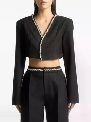 Manière De Voir Embellished Cropped Blazer