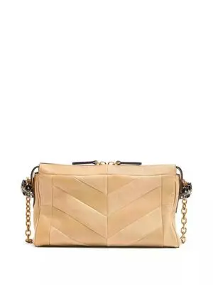 Valentino Garavani Panthea Small Shoulder Bag In Nappa Leather - Neutrals