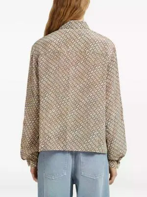 Marni Printed Silk Crêpe De Chine Shirt