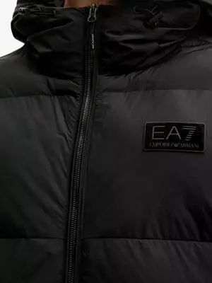 Emporio Armani Hooded Logo-patch Jacket