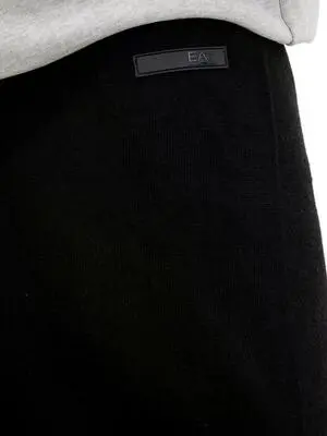 Emporio Armani Logo-patch Wool Trousers