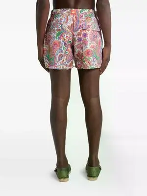 Etro Paisley-print Swim Shorts - White