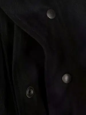 Yohji Yamamoto Leather-collar Coat