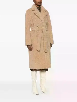 GLOX Double-breasted Belted Coat