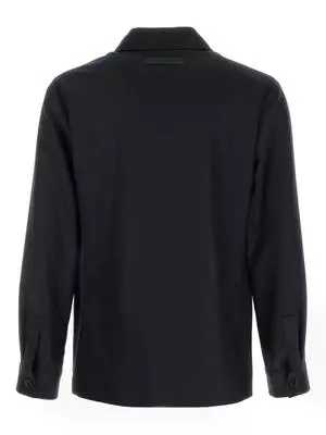 Zegna Pocket Button Overshirt - Blue
