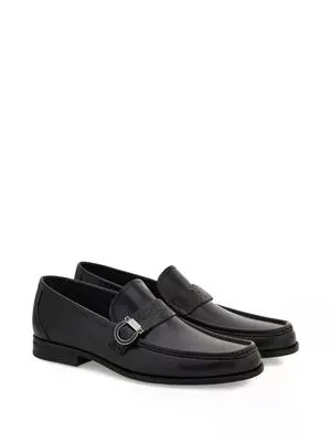 FERRAGAMO Gancini Saddle-strap Loafers