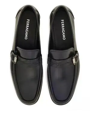 FERRAGAMO Gancini Saddle-strap Loafers