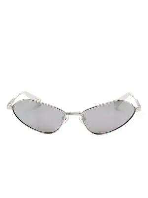Jacquemus Wraparound-frame Sunglasses - Grey
