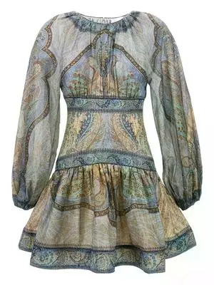 Zimmermann Wanderlust Mini Dress - Blue