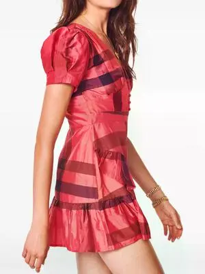 LoveShackFancy Plaid Ruffled Dress