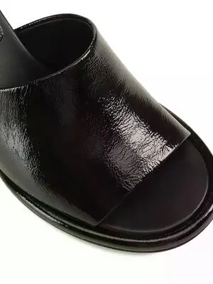 SERGIO ROSSI 60mm Leather Mules - Black