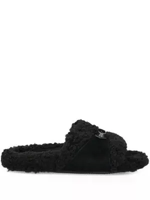 Balenciaga Furry Strap Sandals