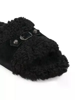 Balenciaga Furry Strap Sandals