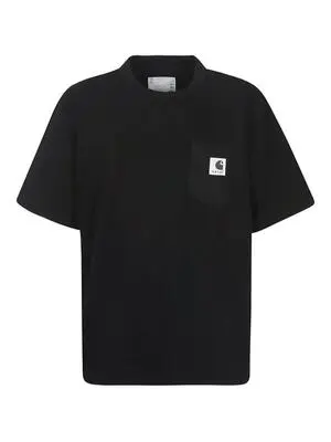 Sacai X Carhartt Wip Pocket T-shirt - Black
