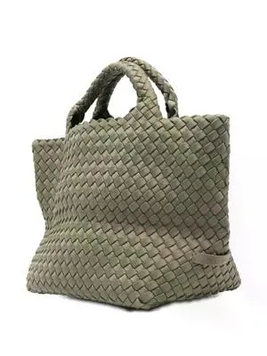 NAGHEDI Small Woven Tote Bag - Green