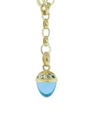 Tamara Comolli 18kt Yellow Fairy Mikado Bouquet Blue Topaz Pendant - Gold