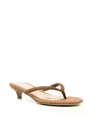 GIANVITO ROSSI 35mm Woven Heel Sandals