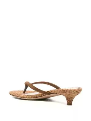 GIANVITO ROSSI 35mm Woven Heel Sandals