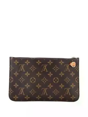 LOUIS VUITTON Neverfull Pochette Monogram Canvas Large Pouch