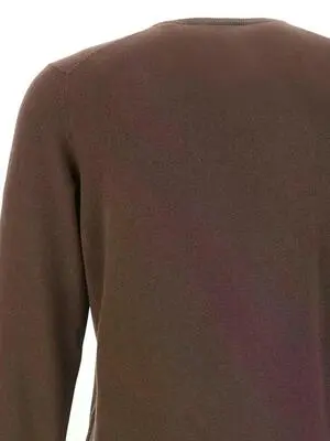 GRAN SASSO Ribbed-trims Crew-neck Sweater - Brown
