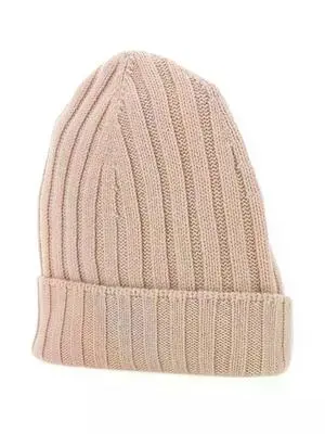 GRAN SASSO Ribbed Beanie Hat - Pink