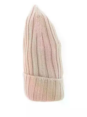 GRAN SASSO Ribbed Beanie Hat - Pink