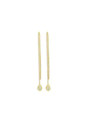OCTAVIA ELIZABETH 18k Yellow Nesting Gem Diamond Earrings - Gold