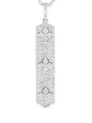 LB EXCLUSIVE 14k White Gold Diamond Pendant Necklace