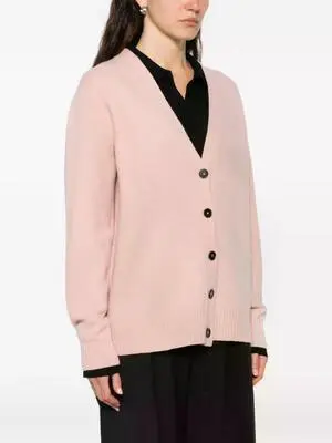 JIL SANDER Button Ribbed Hem Cardigan
