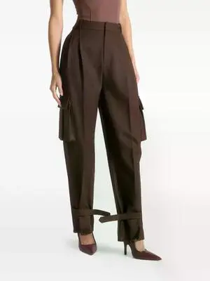 Manière De Voir Tailored Pleated Cargo Pants
