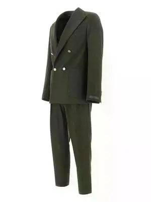 BRIGLIA 1949 Bolgheri Double-breasted Suit - Green