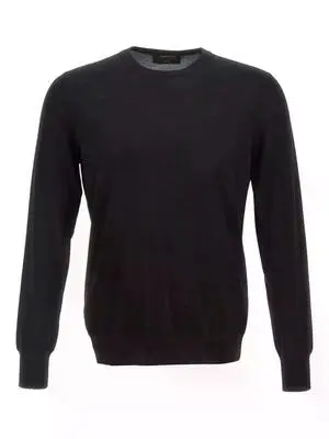 GRAN SASSO Crew-neck Sweater With Ribbed Trims