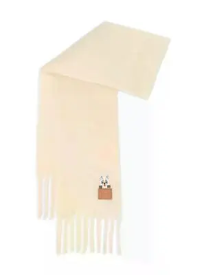 Loewe Fringed Scarf - White