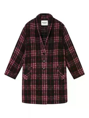 MARANT ETOILE Gabriel Checked Single-breasted Coat