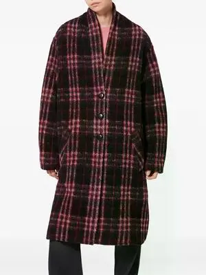 MARANT ETOILE Gabriel Checked Single-breasted Coat