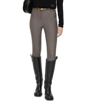 Burberry Herringbone Stretch Cotton Jodhpurs
