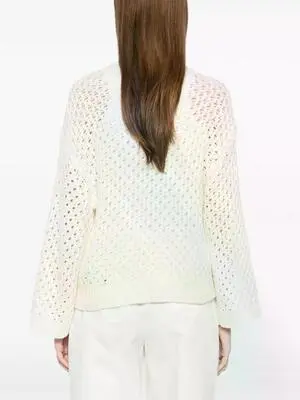 Fabiana Filippi Open Knit Sweater - Neutrals