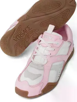 Versace Galaxia Low-top Lace-up Sneakers - Pink