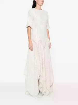 MIAU BY CLARA ROTESCU Fringed Maxi Dress