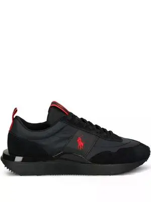 Polo Ralph Lauren Train 89 Logo-embroidered Sneakers - Black